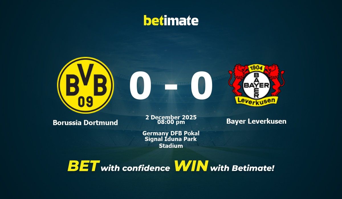 Borussia Dortmund vs Bayer Leverkusen Prediction, Odds & Betting Tips ...