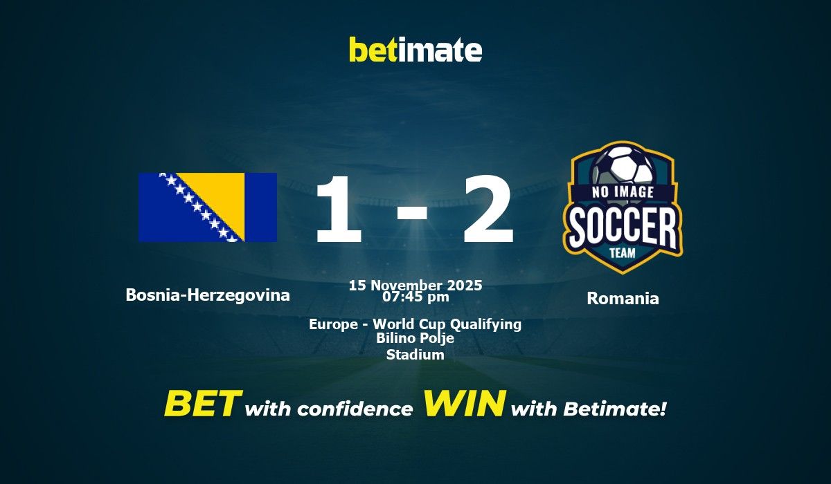 Bosnia-Herzegovina vs Romania Prediction, Odds & Betting Tips 11/15/2025