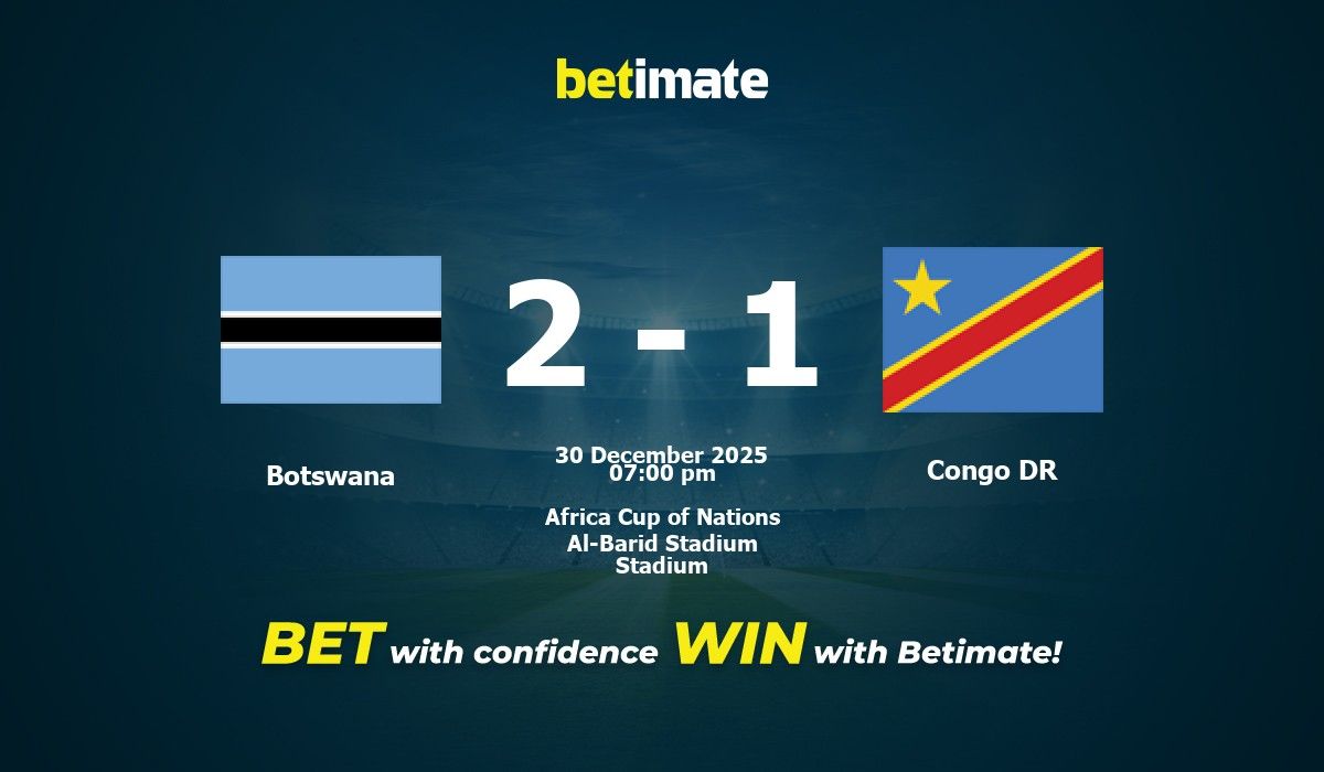 Botswana vs Congo DR Prediction, Odds & Betting Tips 12/30/2025