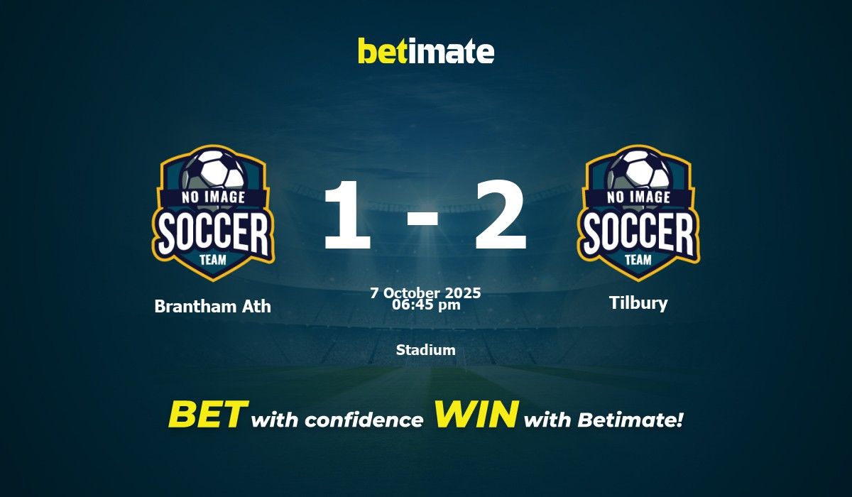 Brantham Ath vs Tilbury Prediction, Odds & Betting Tips 10/07/2025