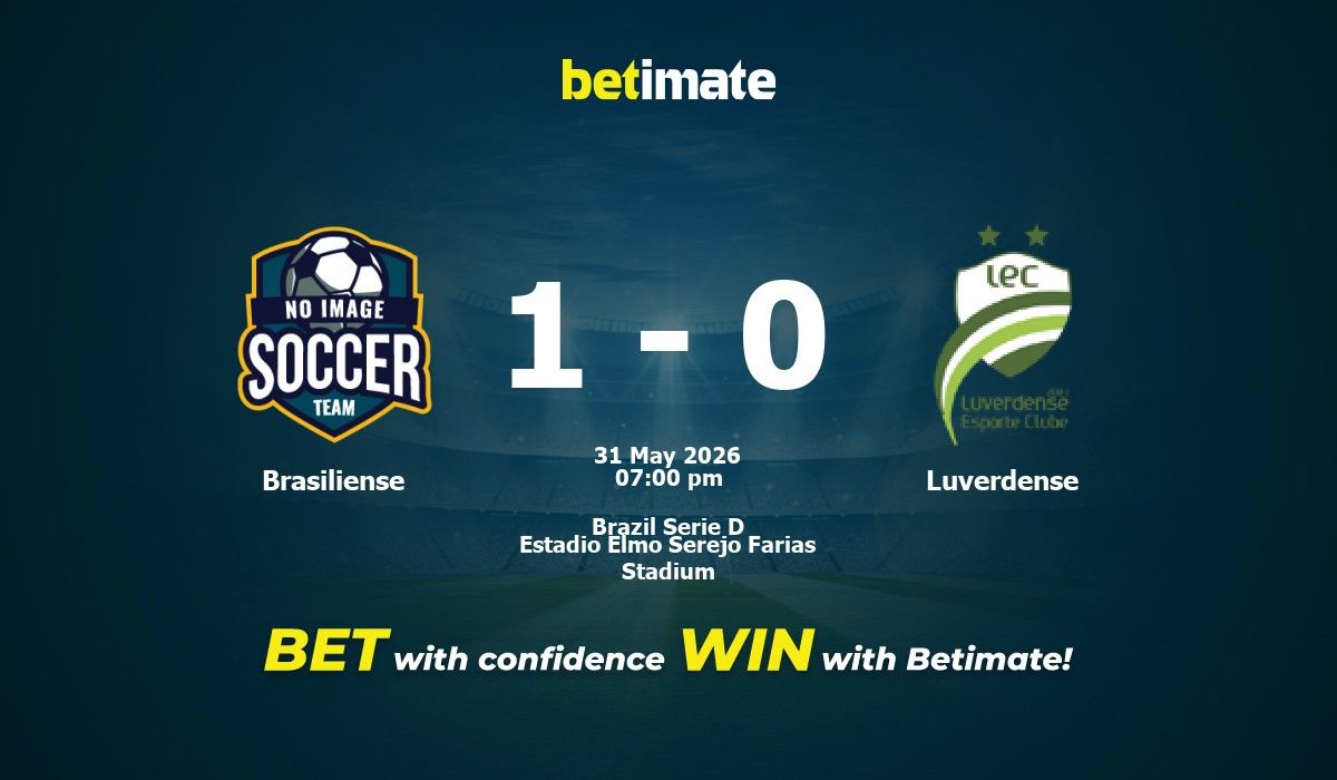 Brasiliense vs Luverdense Prediction, Odds & Betting Tips 05/31/2026