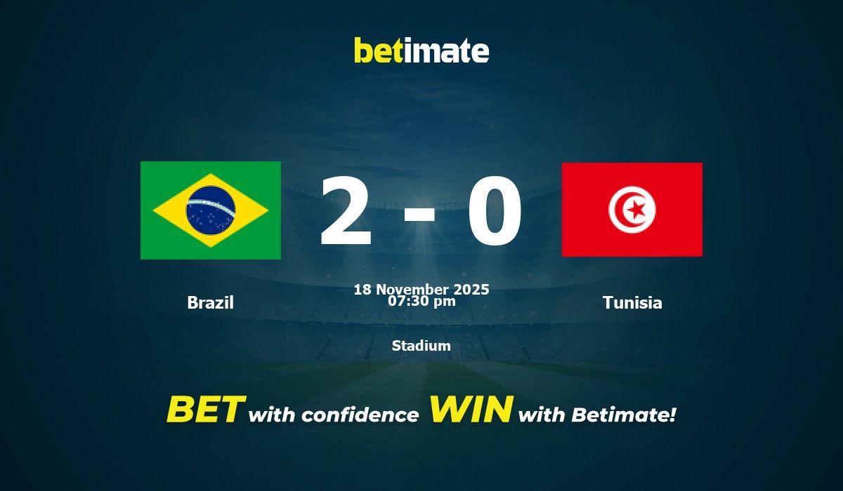 Brazil vs Tunisia Prediction, Odds & Betting Tips 11/18/2025