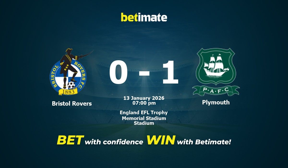 Bristol Rovers vs Plymouth Prediction, Odds & Betting Tips 01/13/2026