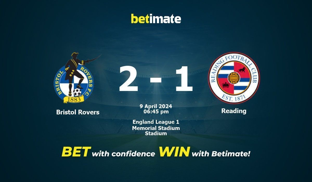 Bristol Rovers vs Reading Prediction, Odds & Betting Tips 04/09/2024