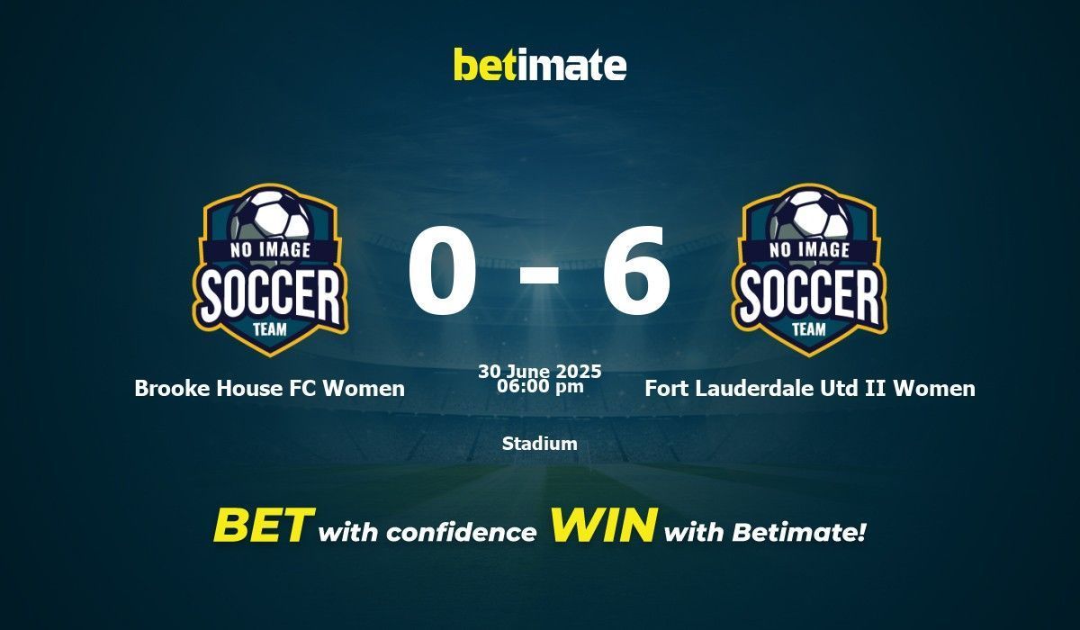 Brooke House FC Women vs Fort Lauderdale Utd II Women Prediction, Odds ...