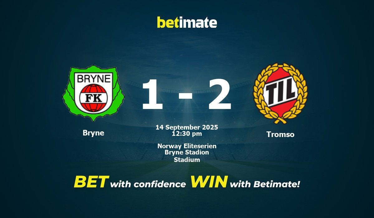 Bryne vs Tromso Prediction, Odds & Betting Tips 09/14/2025