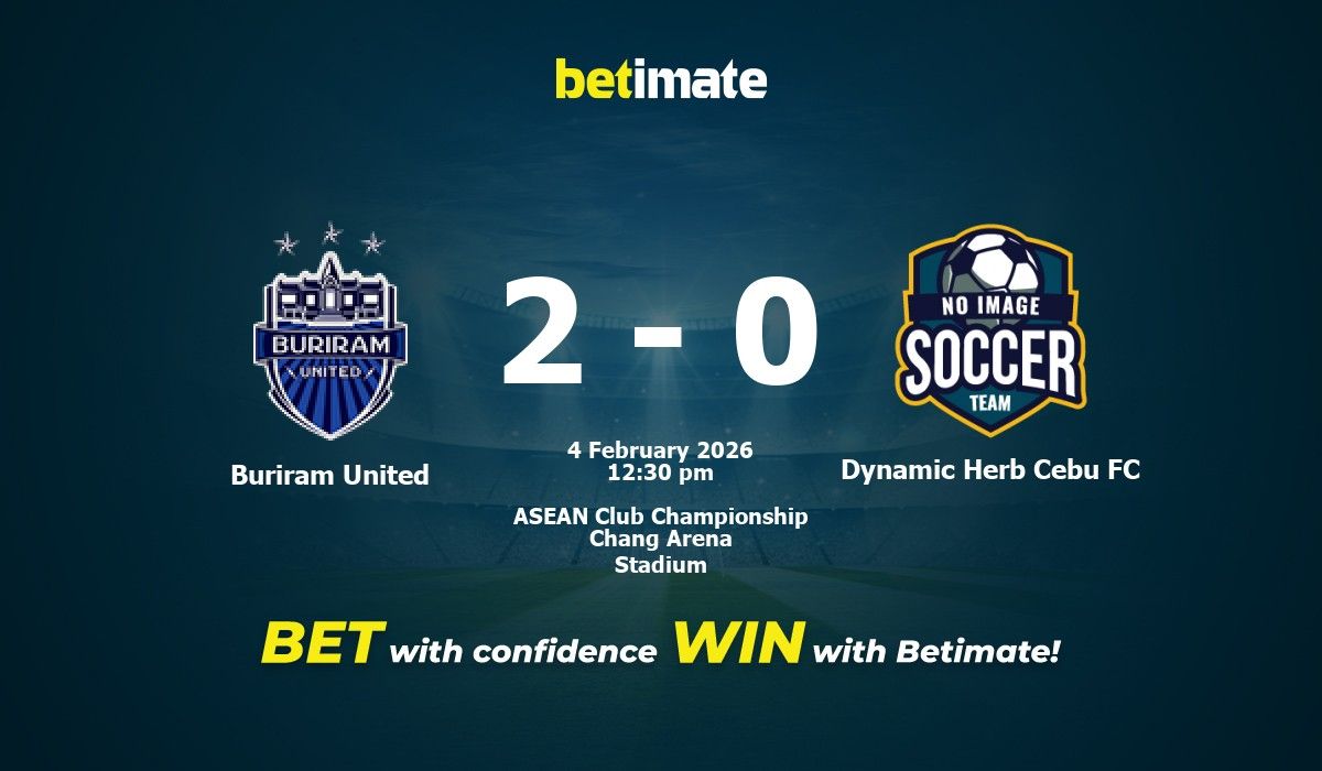 Buriram United vs Dynamic Herb Cebu FC Prediction, Odds & Betting Tips ...