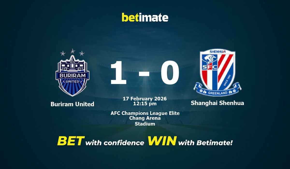 Buriram United vs Shanghai Shenhua Prediction, Odds & Betting Tips 02 ...