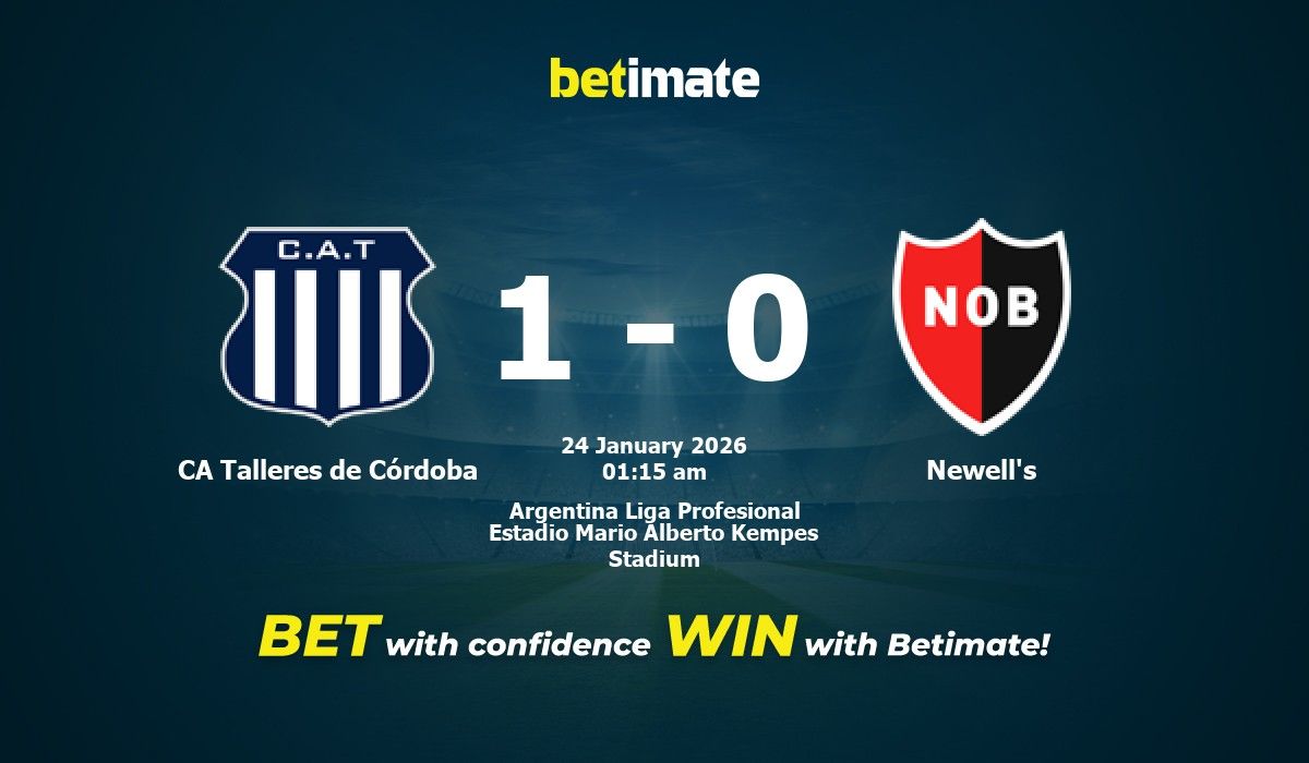 CA Talleres de Córdoba vs Newell's Prediction, Odds & Betting Tips 01 ...