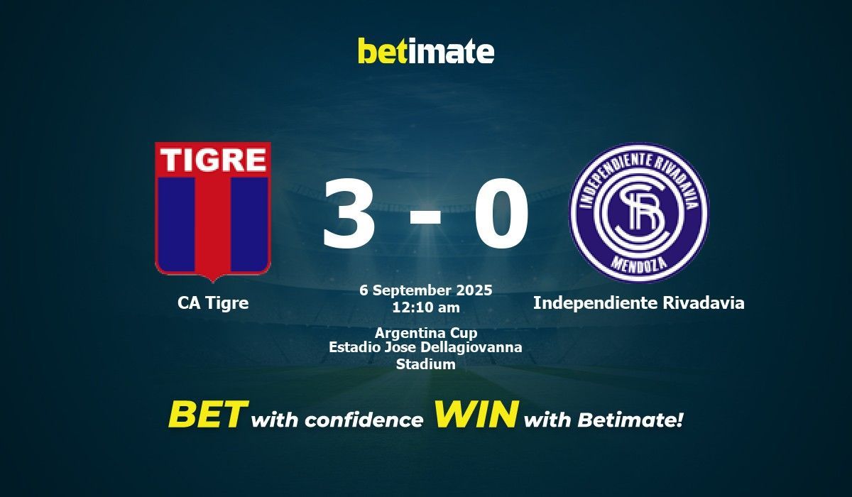 CA Tigre vs Independiente Rivadavia Prediction, Odds & Betting Tips 09/06/2025