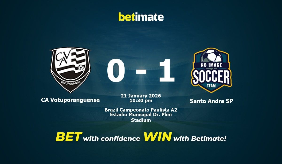 CA Votuporanguense vs Santo Andre SP Prediction, Odds & Betting Tips 01 ...