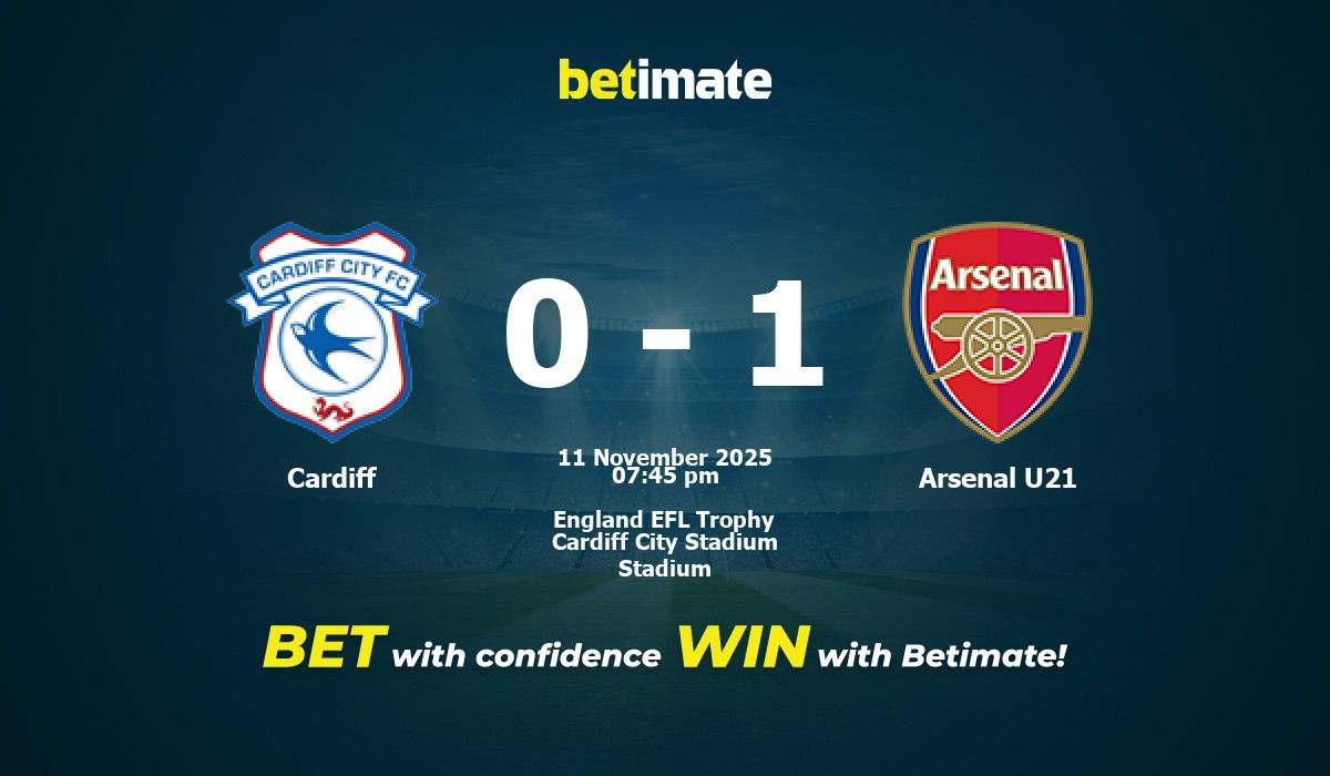 Cardiff vs Arsenal U21 Prediction, Odds & Betting Tips 11/11/2025