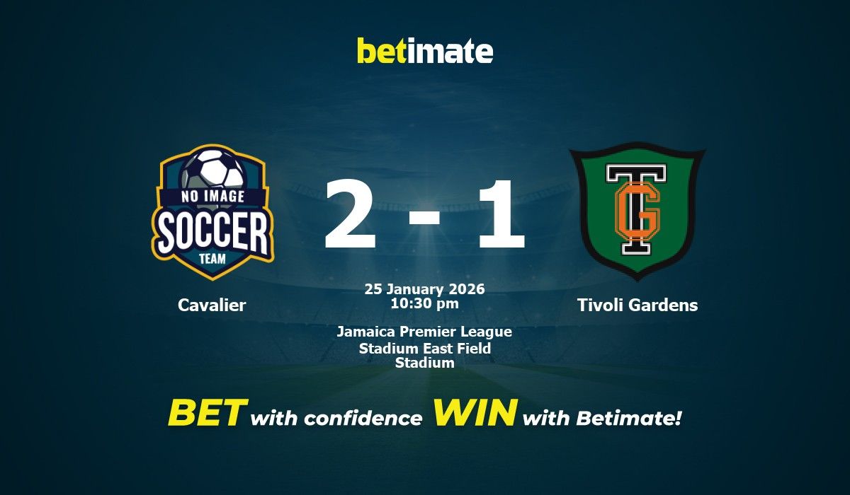 Cavalier vs Tivoli Gardens Prediction, Odds & Betting Tips 01/25/2026