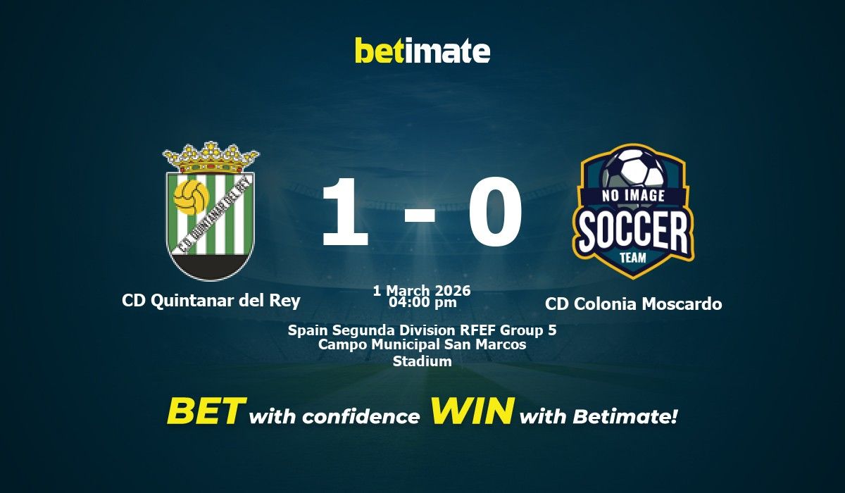 CD Quintanar del Rey vs CD Colonia Moscardo Prediction, Odds & Betting ...