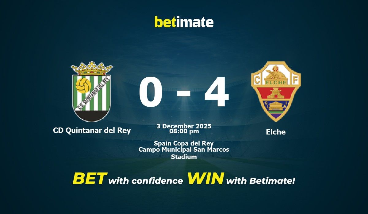 CD Quintanar del Rey vs Elche Prediction, Odds & Betting Tips 12/03/2025