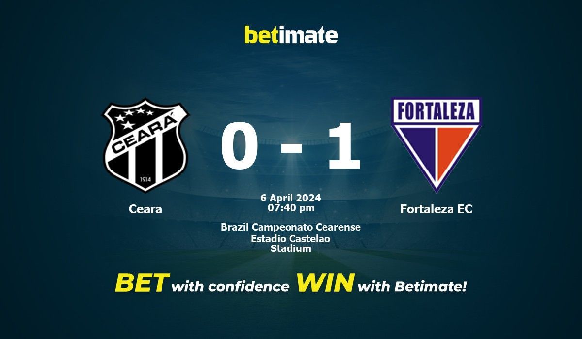 Ceara vs Fortaleza EC Prediction, Odds & Betting Tips 04/06/2024