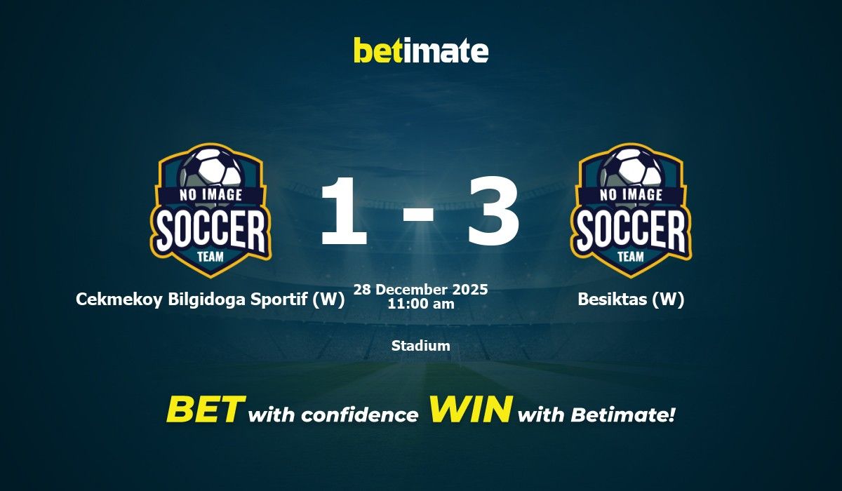Cekmekoy Bilgidoga Sportif (W) vs Besiktas (W) Prediction, Odds ...