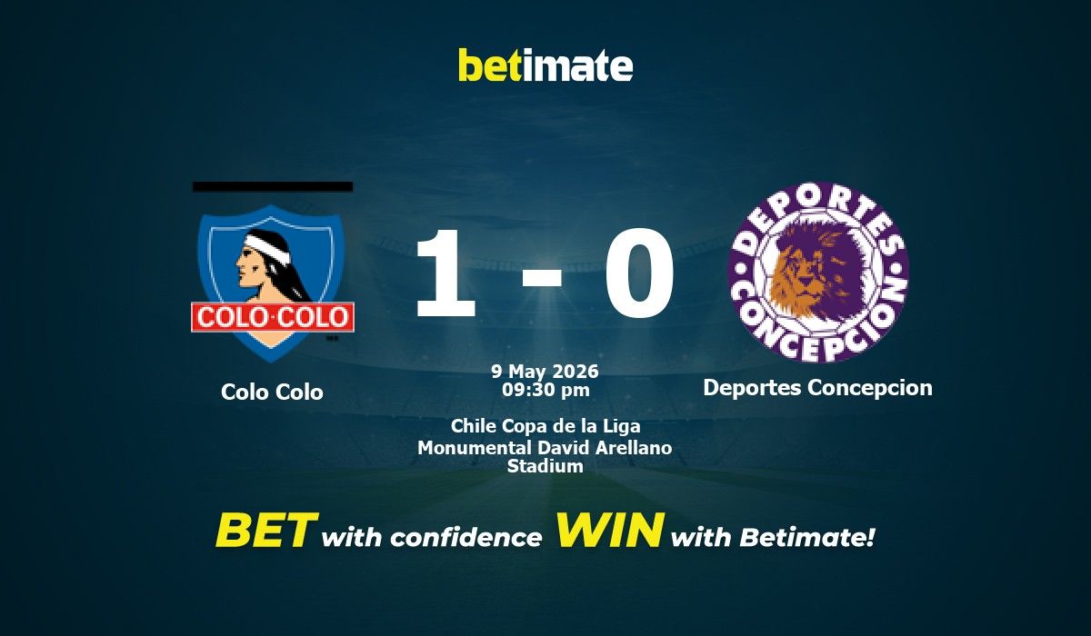 Colo Colo vs Deportes Concepcion Prediction, Odds & Betting Tips 05/09/2026