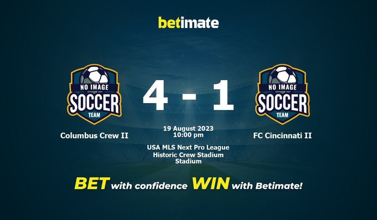 Columbus Crew II vs FC Cincinnati II Prediction, Odds & Betting Tips 08 ...
