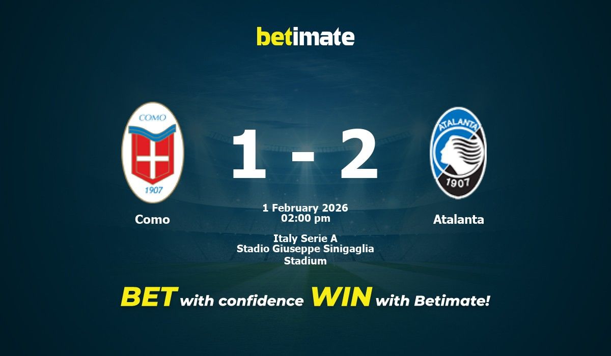Como vs Atalanta Prediction, Odds & Betting Tips 02/01/2026