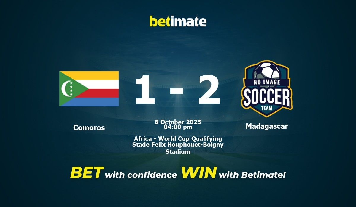 Comoros vs Madagascar Prediction, Odds & Betting Tips 10/08/2025