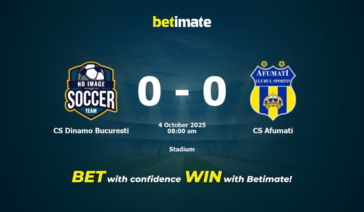 CS Dinamo Bucuresti vs CS Afumati 预测、赔率和投注技巧 10/04/2025