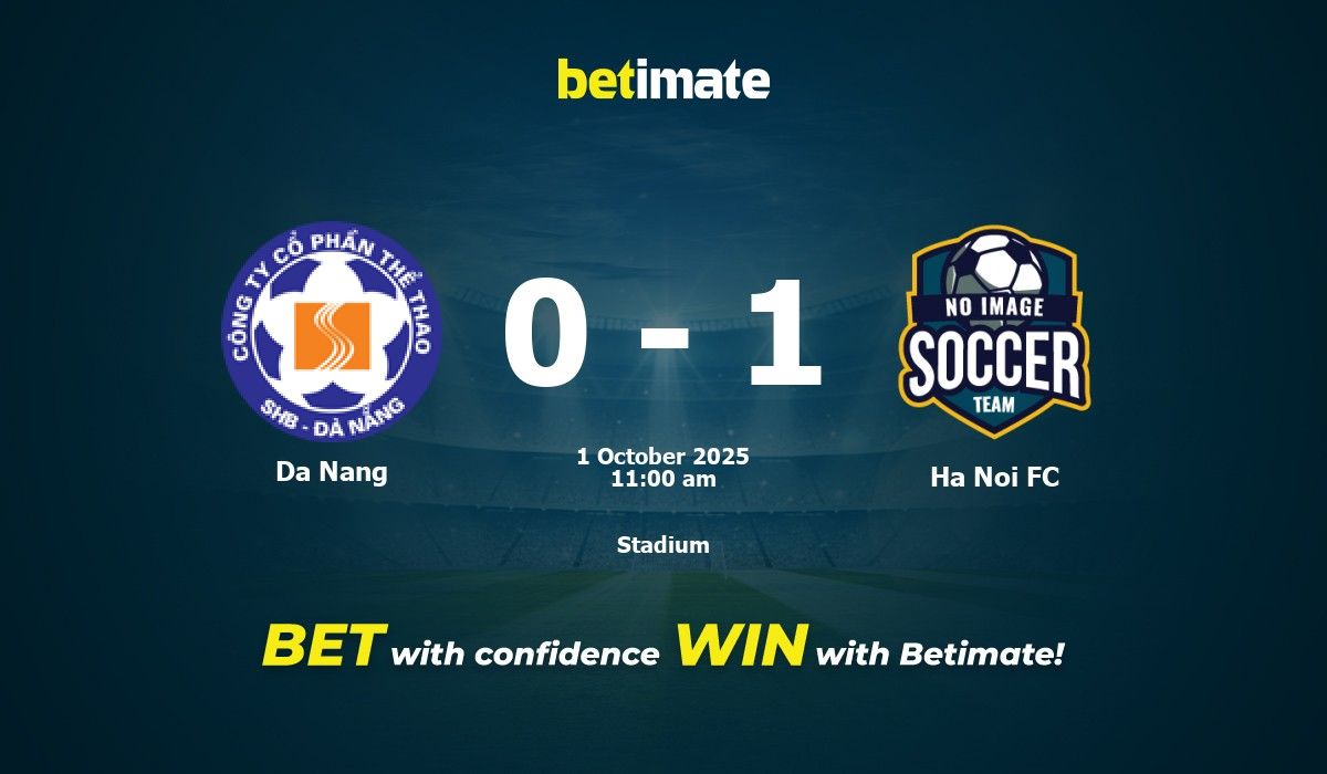 Da Nang vs Ha Noi FC Prediction, Odds & Betting Tips 10/01/2025