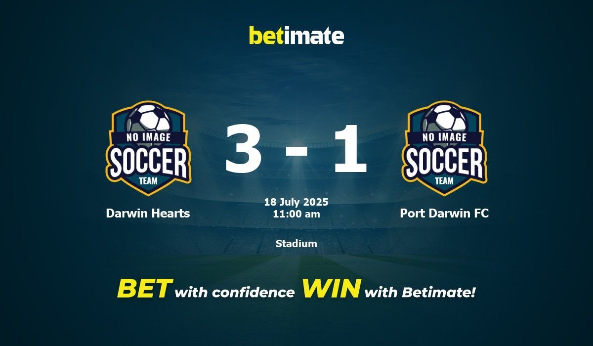 Darwin Hearts vs Port Darwin FC Prediction, Odds & Betting Tips 07/18/2025