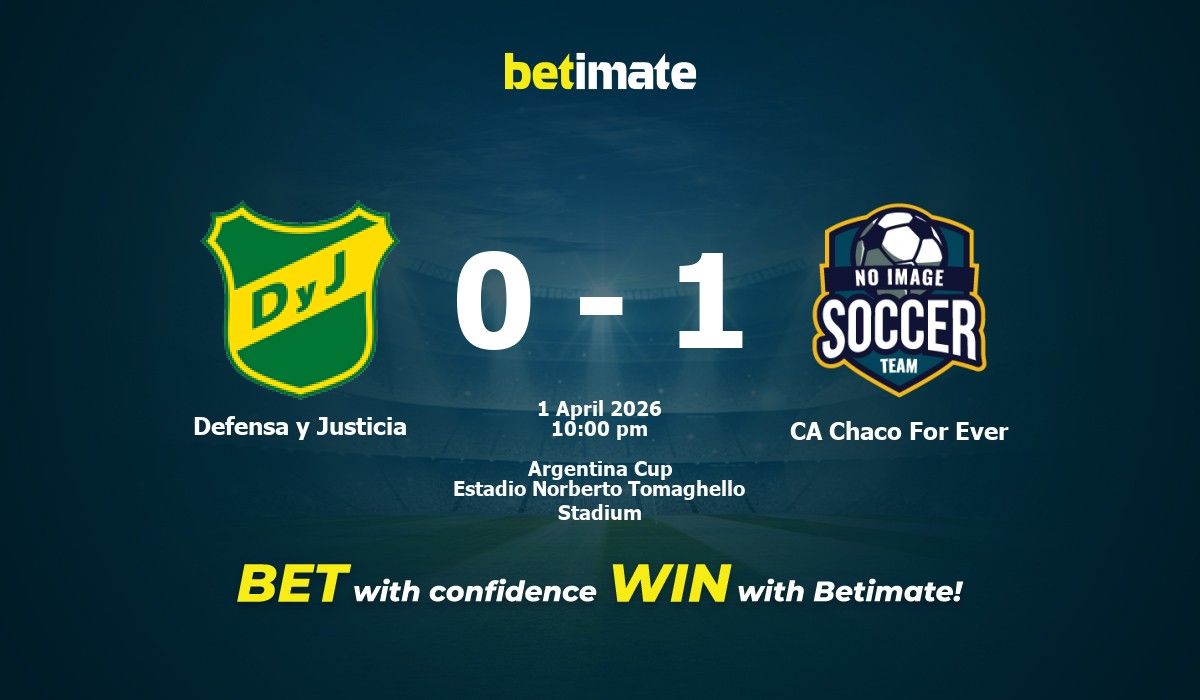 Defensa y Justicia vs CA Chaco For Ever Prediction, Odds & Betting Tips ...