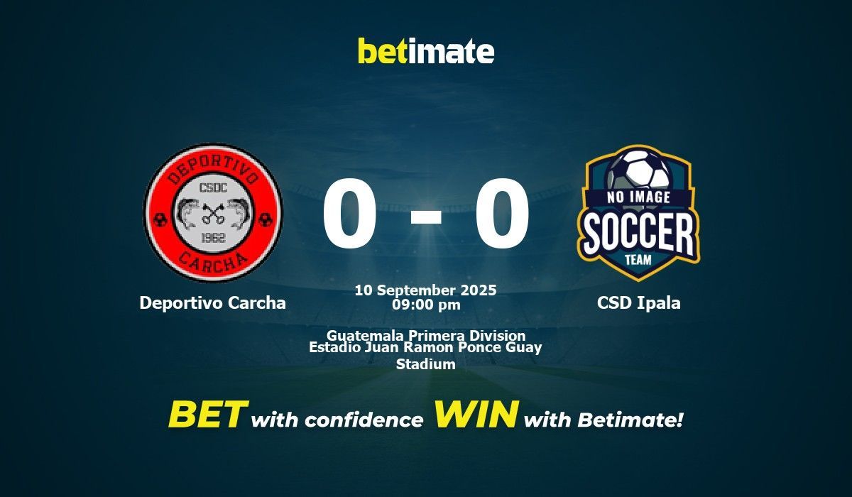 Deportivo Carcha vs CSD Ipala Prediction, Odds & Betting Tips 09/10/2025
