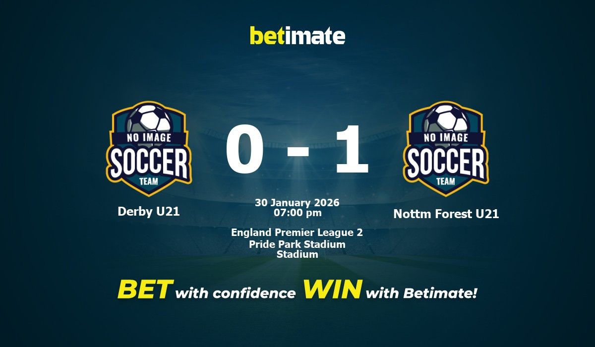 Derby U21 vs Nottm Forest U21 Prediction, Odds & Betting Tips 01/30/2026