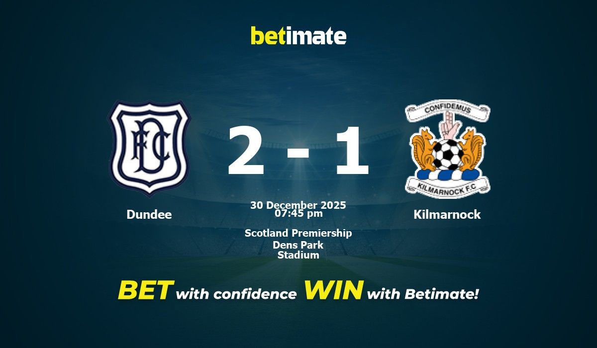 Dundee vs Kilmarnock Prediction, Odds & Betting Tips 12/30/2025