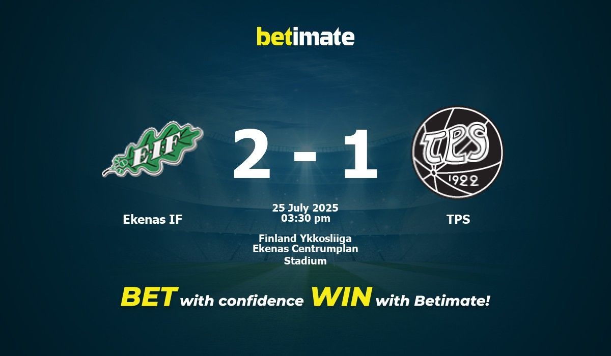 Ekenas IF vs TPS Prediction, Odds & Betting Tips 07/25/2025