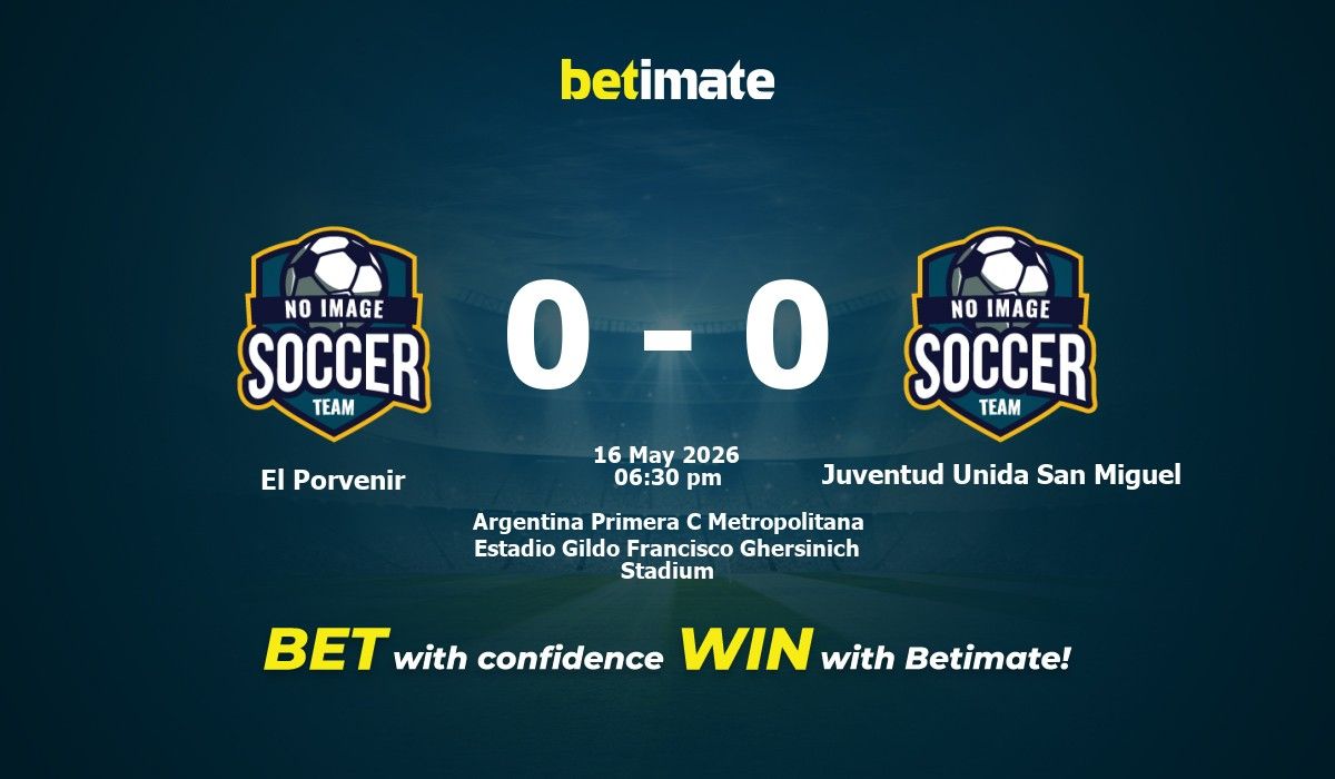 El Porvenir vs Juventud Unida San Miguel Prediction, Odds & Betting ...