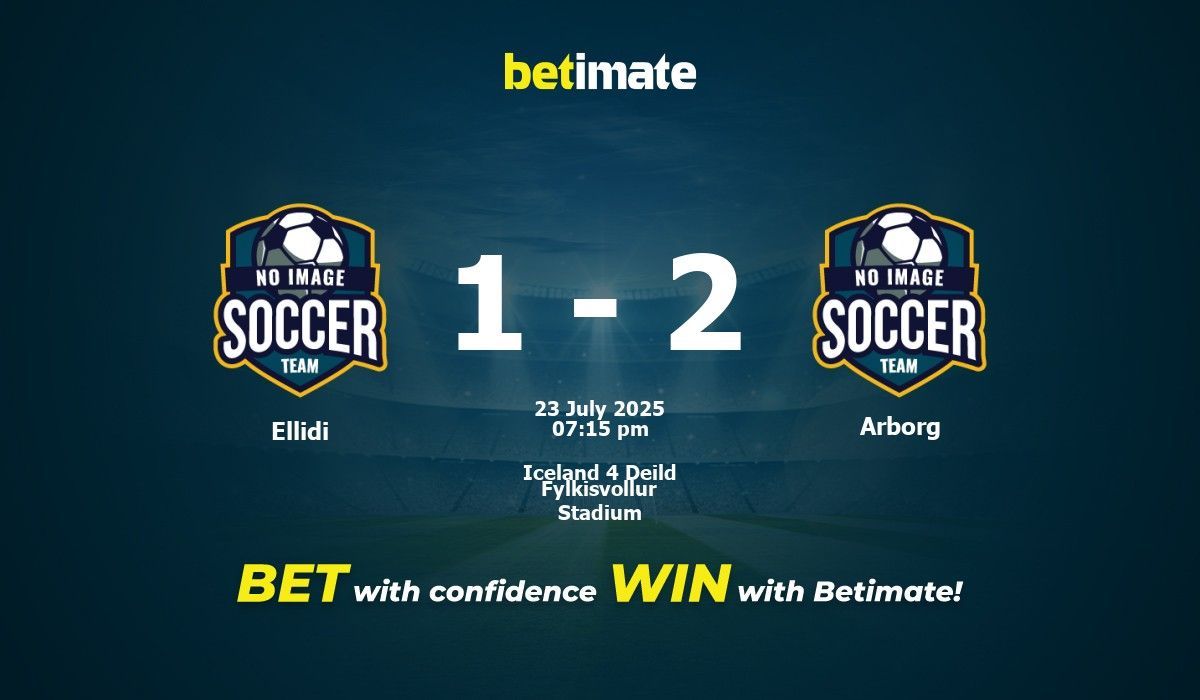 Ellidi vs Arborg Prediction, Odds & Betting Tips 07/23/2025