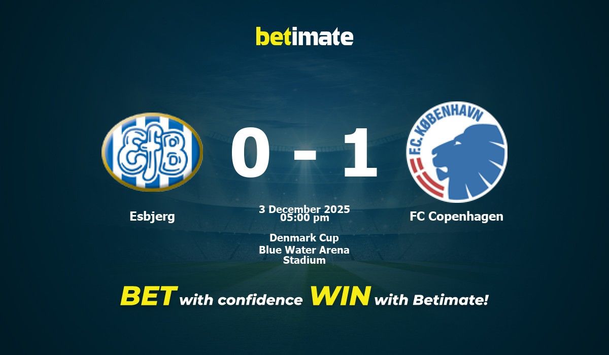 Esbjerg vs FC Copenhagen Prediction, Odds & Betting Tips 12/03/2025