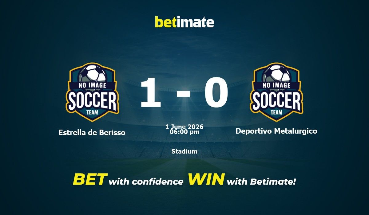 Estrella de Berisso vs Deportivo Metalurgico Prediction, Odds & Betting ...