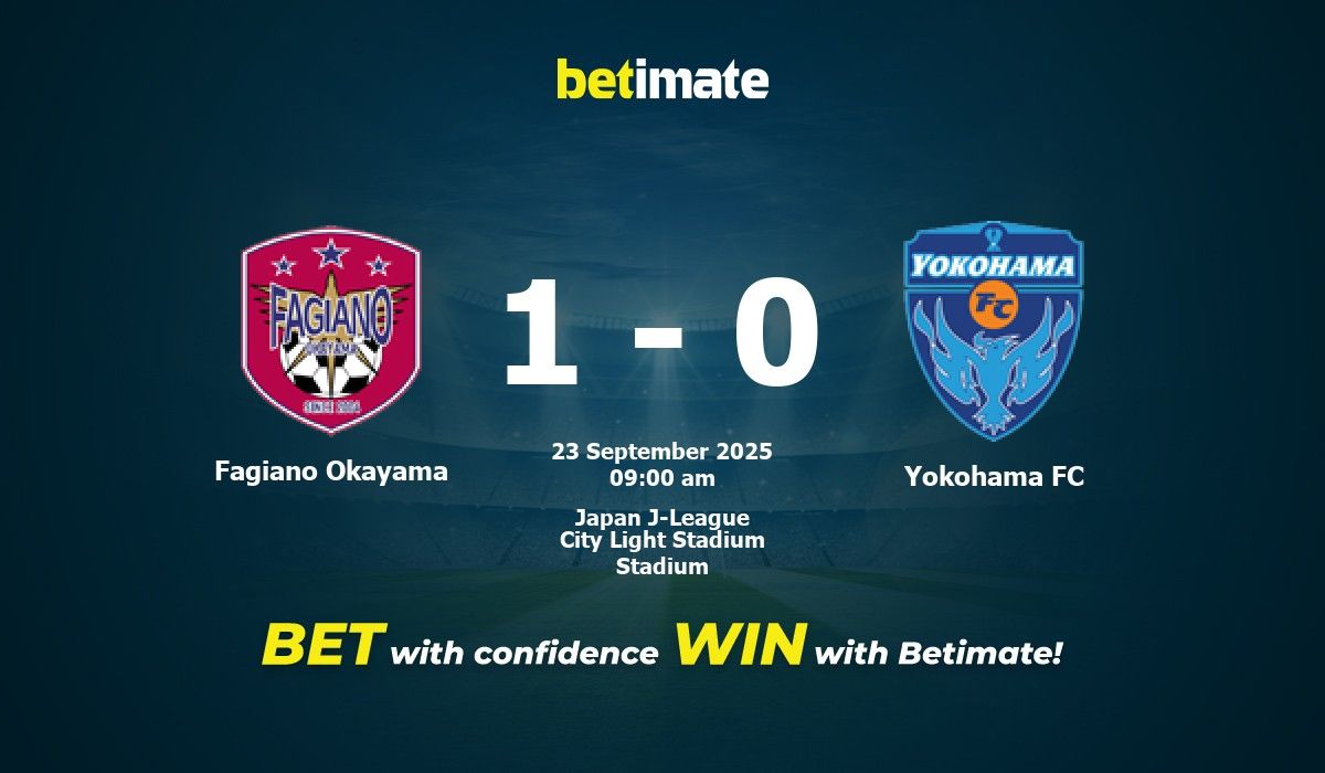 Fagiano Okayama vs Yokohama FC Prediction, Odds & Betting Tips 09/23/2025
