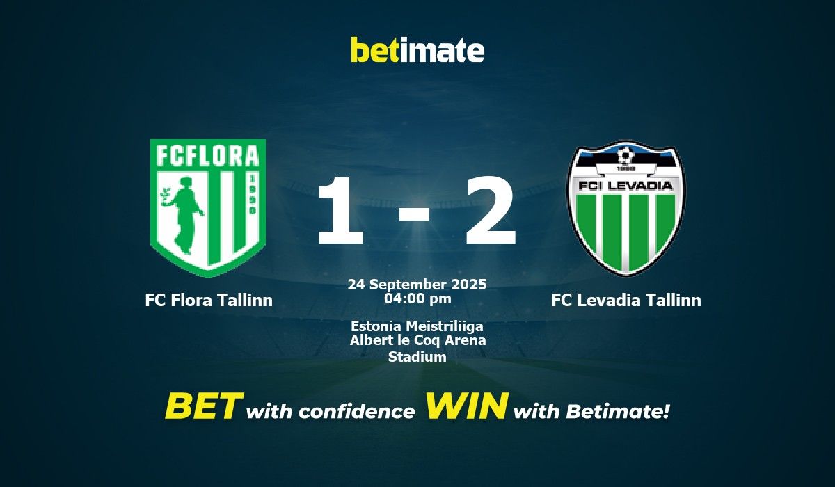 FC Flora Tallinn vs FC Levadia Tallinn Prediction, Odds & Betting Tips ...