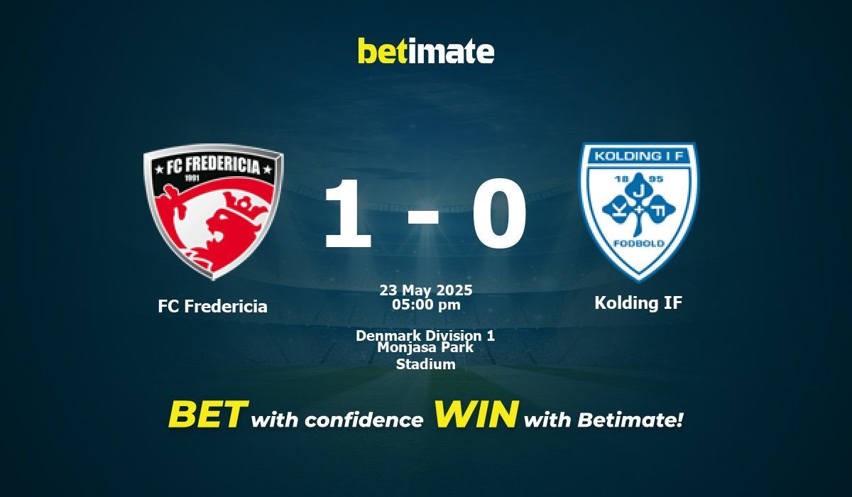 FC Fredericia vs Kolding IF Prediction, Odds & Betting Tips 05/23/2025