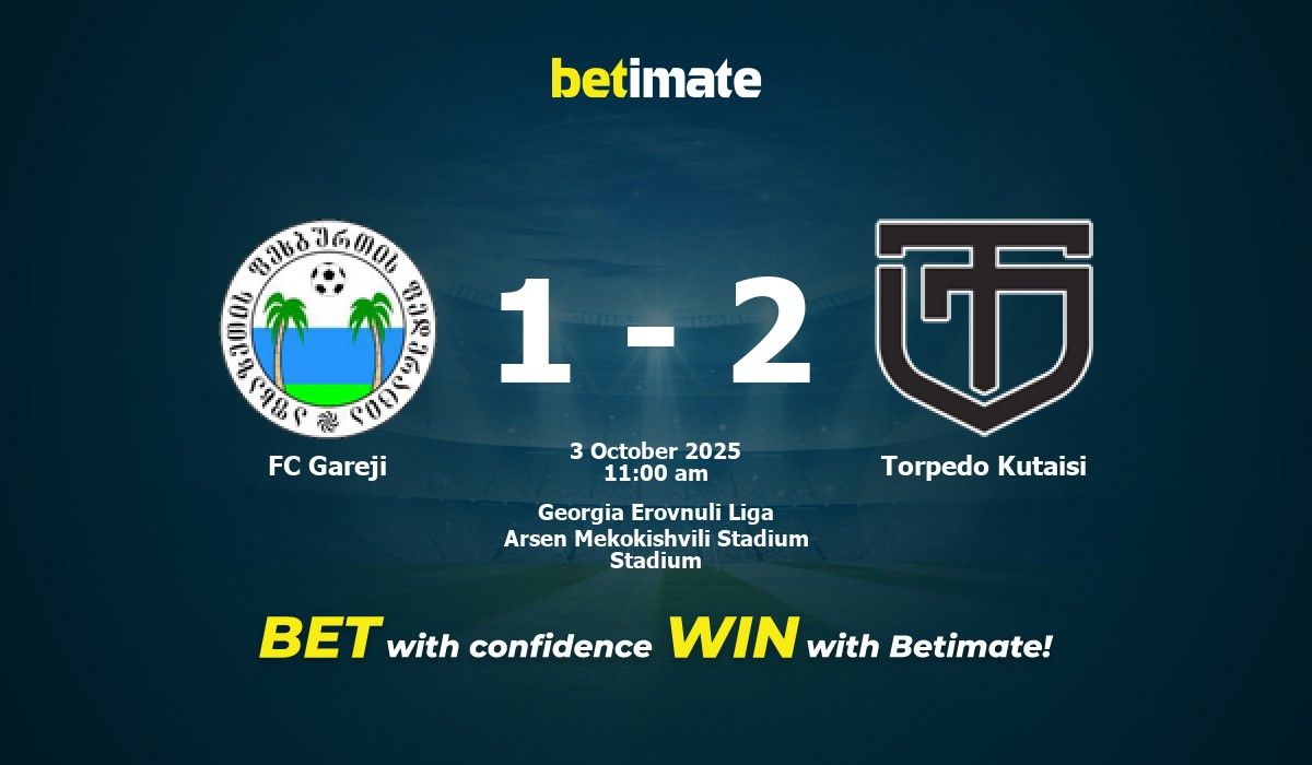 FC Gareji vs Torpedo Kutaisi Prediction, Odds & Betting Tips 10/03/2025