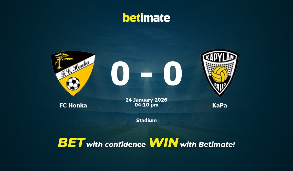 FC Honka vs KaPa Prediction, Odds & Betting Tips 01/24/2026