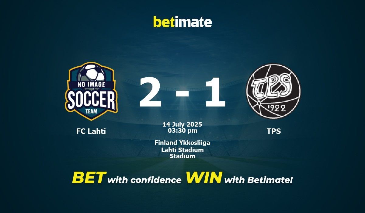 FC Lahti vs TPS Prediction, Odds & Betting Tips 07/14/2025
