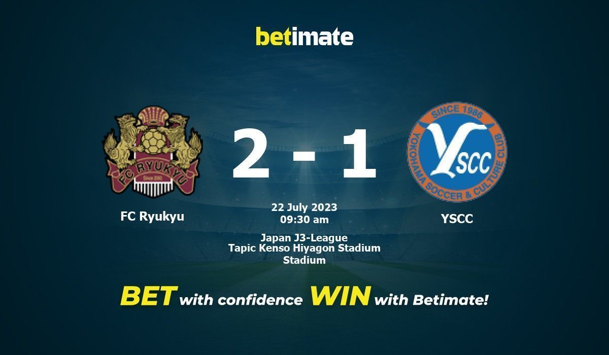 FC Ryukyu vs YSCC Prediction, Odds & Betting Tips 07/22/2023