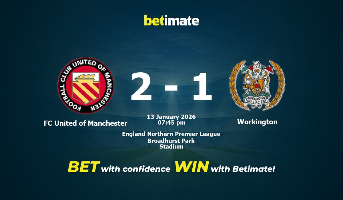 FC United of Manchester vs Workington Prediction, Odds & Betting Tips ...
