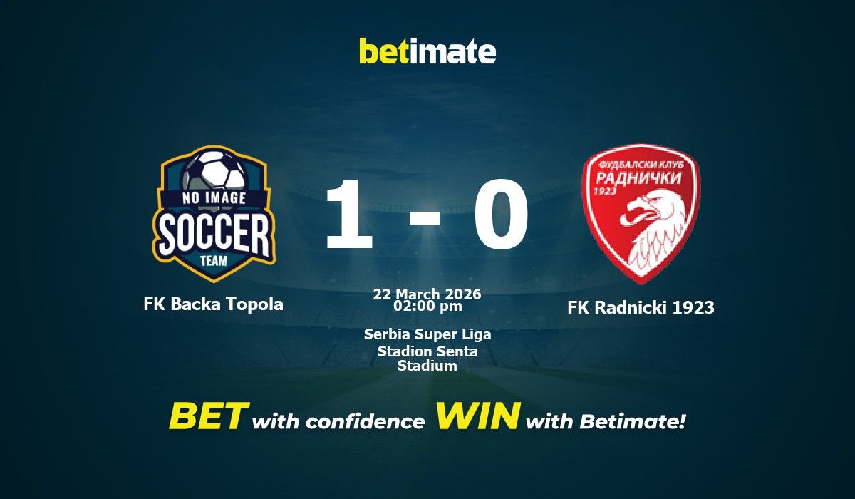 FK Backa Topola vs FK Radnicki 1923 Prediction, Odds & Betting Tips 03 ...