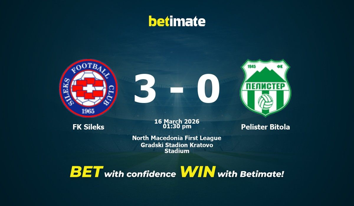 FK Sileks vs Pelister Bitola Prediction, Odds & Betting Tips 03/16/2026