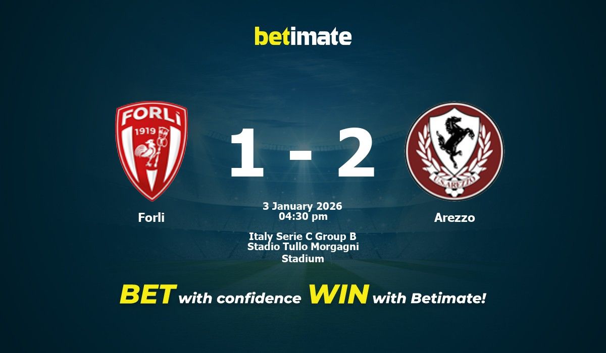 Forli vs Arezzo Prediction, Odds & Betting Tips 01/03/2026
