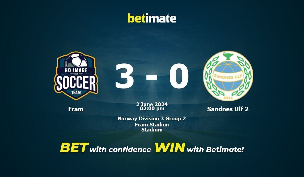 Fram vs Sandnes Ulf 2 Prediction, Odds & Betting Tips 06/02/2024