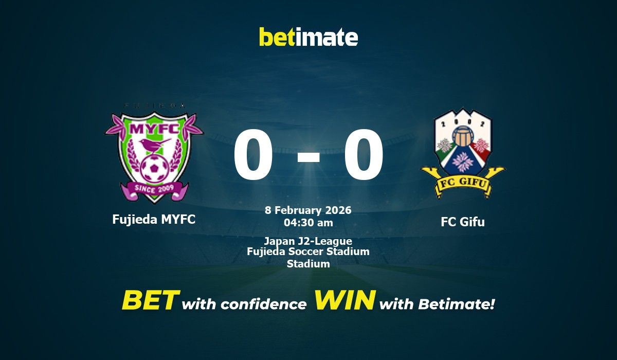 Fujieda MYFC vs FC Gifu Prediction, Odds & Betting Tips 02/08/2026